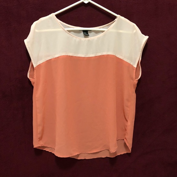 Forever 21 | Tops | Sheer Peach Blouse | Poshmark